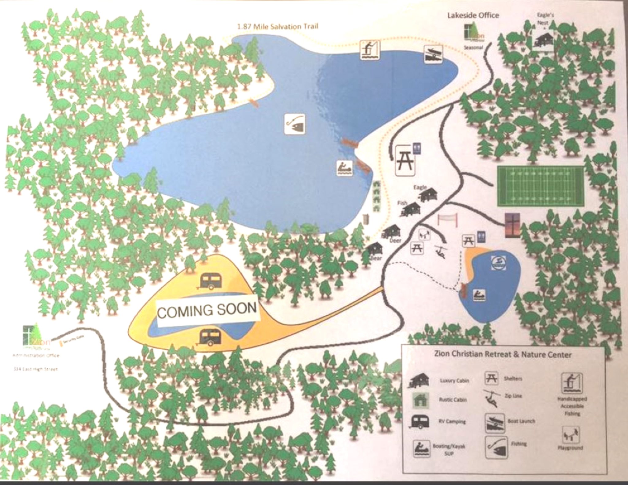 Zion Retreat Center Map